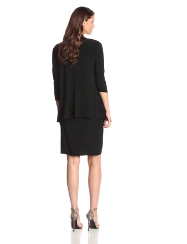 Watch Kasper Women's Three-Quarter Sleeve Embellished Mock Flyaway ...