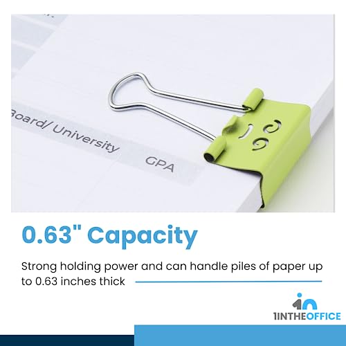 Snapklik.com : 1InTheOffice Smiley Face Binder Clips