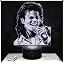 Lampephoto.fr - David Bowie 3D Lamp Night Light 3D LED Illusion lamp ...