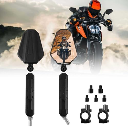 PACEWALKER Universal Motocycle Mirrors Upgraded Aluminum 360°Adjustable ...