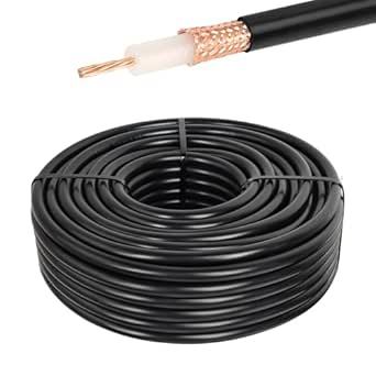 Amazon.com: XRDS -RF RG213 Coaxial Cable 50FT, 50 Ohm Low-Attenuation ...