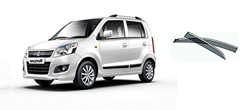 VAIBN Chrome FLEXLINE Door Visor Wind Deflector Compatible for Maruti ...