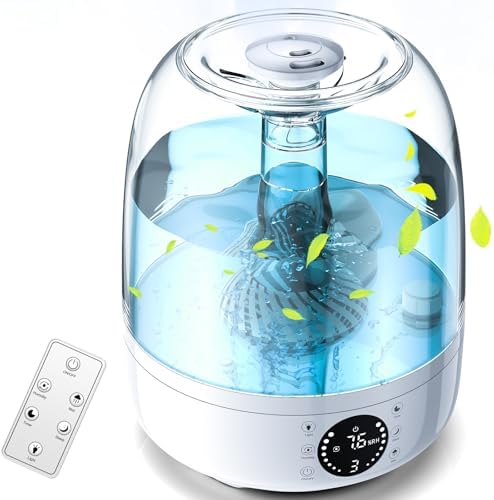 Amazon.com: Kazazoo Humidifier for Bedroom, 4L Top Fill Supersized Cool ...