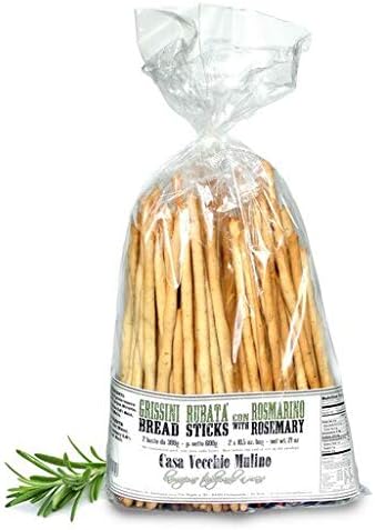 Amazon.com: Grissini Artisanal Breadsticks with Rosemary, Vecchio ...