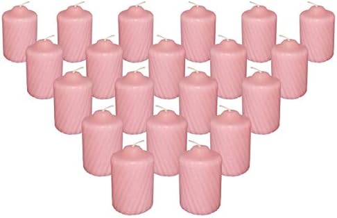 Amazon.com: Pink Wild Flower Scented Votive Candles - 15 Hour Long Burn ...