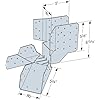 Amazon.com: Simpson Strong-Tie HHRC44 HHRC Galvanized Hip-Ridge ...