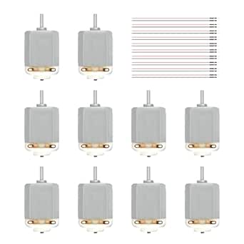 10pcs F130 Micro DC Motor 1.5V-6V 16400RPM High Torque Mini Hobby ...