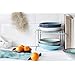 Metaltex Plate Kitchen Cupboard Organiser, Space Saver Corner Sink Dish ...