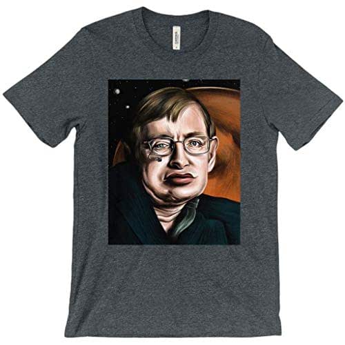 Amazon.com: Stephen Hawking T-Shirt, Men's 100% Cotton, Soft ...