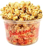 Amazon.com: Johnson's Popcorn Large Peanut Crunch Tub - World Famous ...