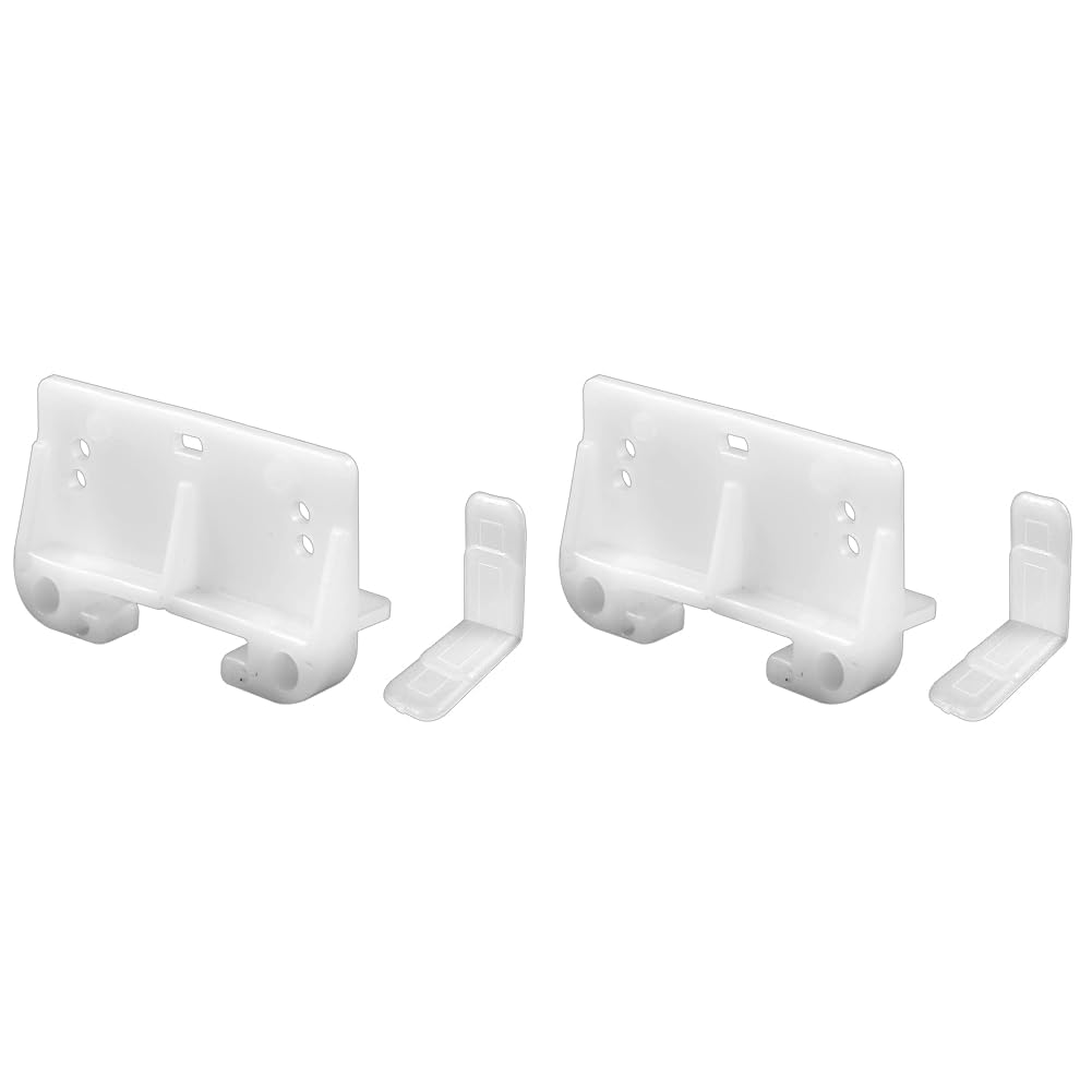 Prime-Line R 7128 1/8 in. x 1-5/16 in., White Drawer Guide Kit (1 Kit ...