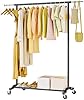 Amazon.com: HYSEYY Heavy Duty Clothes Rack Load 450 LBS, Metal Garment ...