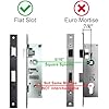 US Flat Slot Storm Door Mortise Lock Body Fits for Older Storm Doors, 5 ...