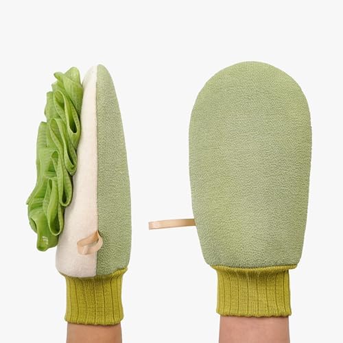 Amazon.com: Deep Exfoliating Glove for Shower, Double-Sided Exfoliating ...