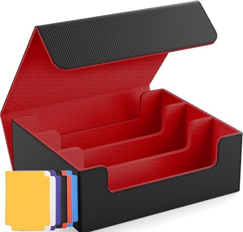 Amazon.com: WUTONMU Trading Card Storage Box for MTG Cards, 1800+ PU ...