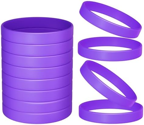 Amazon.com: Morcheiong 12 Pieces Silicone Bracelets- Green Color Blank ...