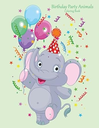Birthday Party Animals Coloring Book 1 : Snels, Nick: Amazon.co.za: Books