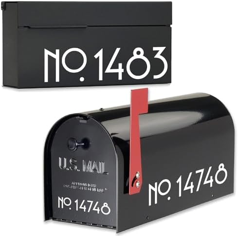 Amazon.com: Superflash Mailbox Numbers, 1.5 Inch, 2 Sets Vinyl House ...