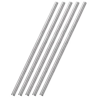 Amazon.com: uxcell 6mm x 300mm 304 Stainless Steel Solid Round Rod for DIY Craft - 5pcs ...