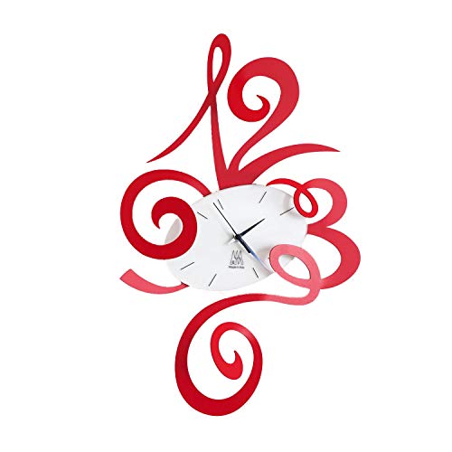 ROBIN WALL CLOCK ITALIAN DESIGN – RED – BigaMart
