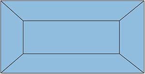 Amazon.com: Light Blue Rectangle Glass Bevel 2"x 4" - Pack of 10 : Arts ...