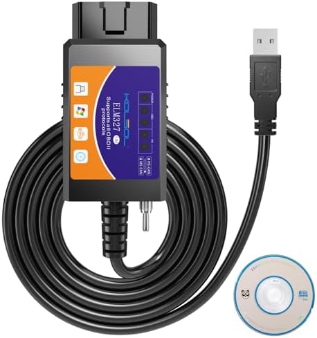 Amazon.com: ELMconfig ELM327 OBD2 USB Adapter for Windows, OBD2 Scanner ...