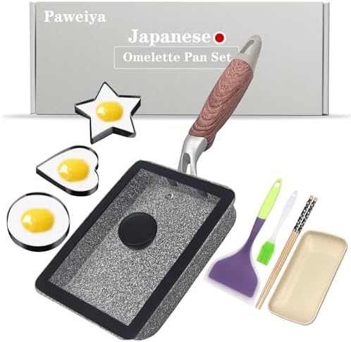 Amazon.com: Oleex Tamagoyaki Pan Set – Japanese Omelette Pan with ...