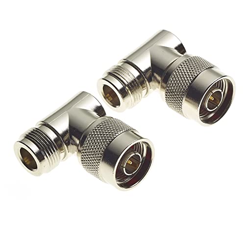 N Type 90 Degree Socket To Plug Adaptor – Connector Adapter Right Angle ...