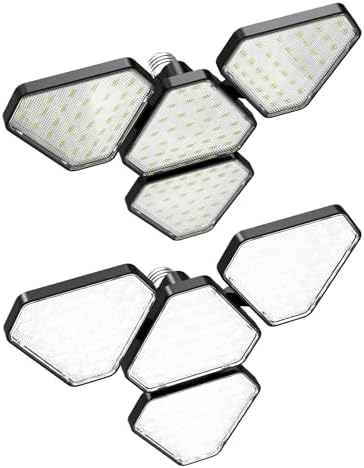 STODER Garage Lights Ceiling LED Adjustable Angles 120W 12000 Lumens ...