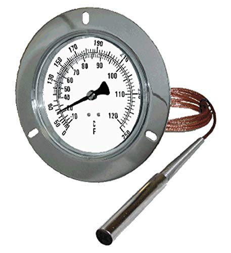 PIC Gauges V35WFF-250-SF Center Back Mount Wide Front Flange ...