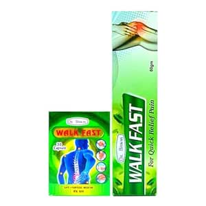 Ayurvedic Walk fast Capsule & Ointment | Pain Relief | back Ache | 30 ...