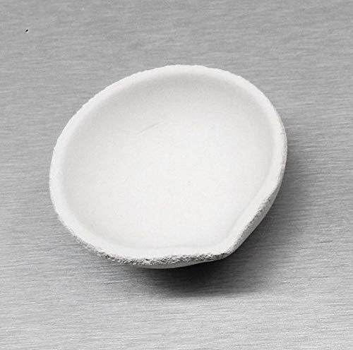 SWISSO CERAMIC CRUCIBLE DISH MELT GOLD SILVER COPPER 2 SIZES (CRUCIBLES ...