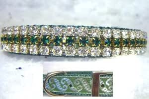 Amazon.com : Grecian Emerald Collar Size (15-1/2 to 17" neck) : Pet ...