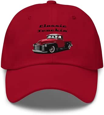 1951 Chevy 3100 Pickup Classic Vintage Truck Dad Hat – Retro Red ...
