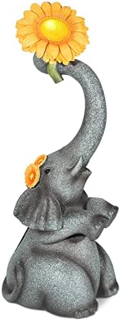 Amazon.com : Qeeman Solar Statues for Garden Decor: Outdoor Sculptures ...