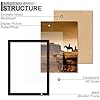 Amazon.com - A PLUS MAX 8x11 Picture Frame Set of 2, Black Engineered ...