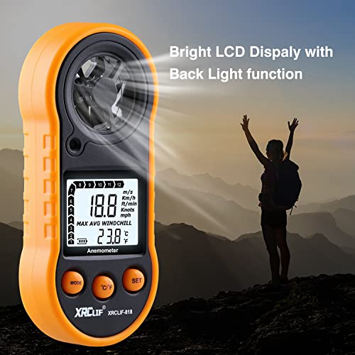 Digital Wind Speed Meter Anemometer Handhled Wind Gauges Air Flow ...