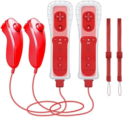 Amazon.com: WDZP (Red*2) Remote Controller with Motion Plus for Wii/WII ...