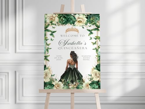 Amazon.com : Welcome To Quinceañera Sign, Personalized Quinceañera ...