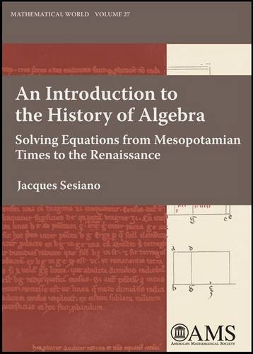 Buy An Introduction to the History of Algebra: Solving Equations from ...