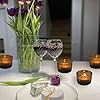 Amazon.com: ELfcaT Clear Glass Wishing Tea Light Candle Holders Romantic Candle Holder for ...
