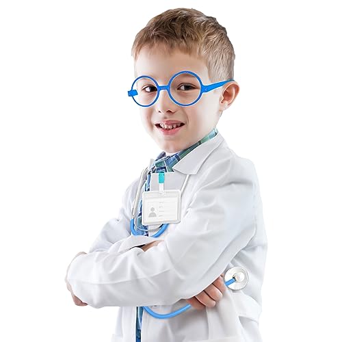TSHAOUN 4 Pcs Kids Doctor Scientist Costume Set, White Lab Coat with ...