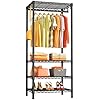 Amazon.com: Ulif H4 Mini Portable Closet, 4 Tiers Freestanding Clothing ...