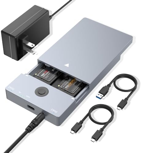 Amazon.com: ORICO M.2 NVMe Docking Station Dual-Bay SSD Cloner USB A/C ...