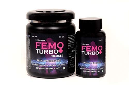 Buy Dr. Bhargav's Femo Ayurvedic Turbo Combo Pack (60 Veg Capsule/ 200 ...