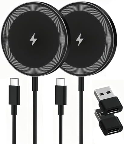 Amazon.com: Magnetic Wireless Charger Charging Pad: 15W Qi Fast ...