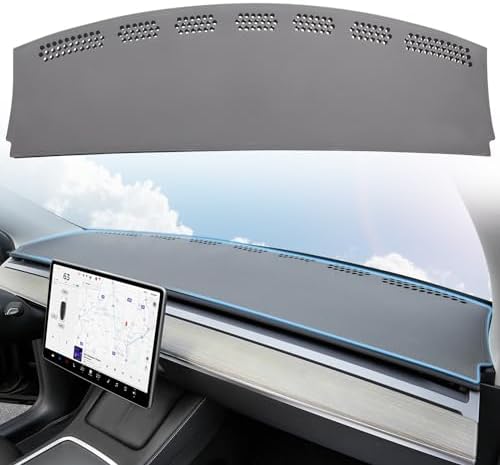 Amazon.com: BERKSYDE Full Cover PU Dashboard Cover for Model Y/3 Dash ...
