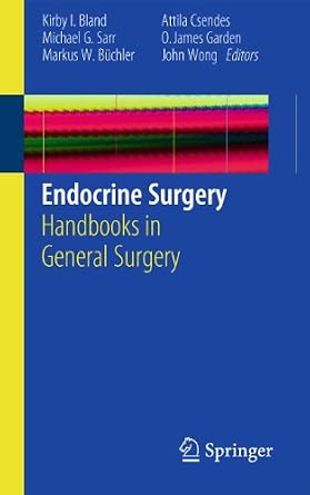 Endocrine Surgery: Handbooks in General Surgery: 9781849964463 ...