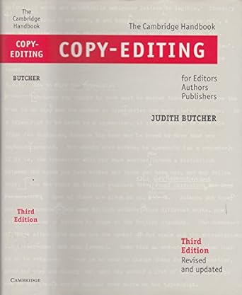 Copy-Editing: The Cambridge Handbook for Editors, Authors and ...