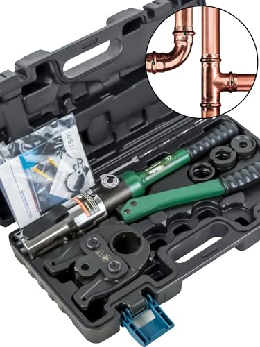 Snapklik.com : Copper Pipe Crimping Tool, Copper Press Tool W/ 1/2, 3/4 ...